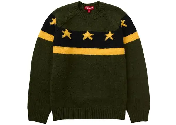 Supreme Stars Sweater - Green