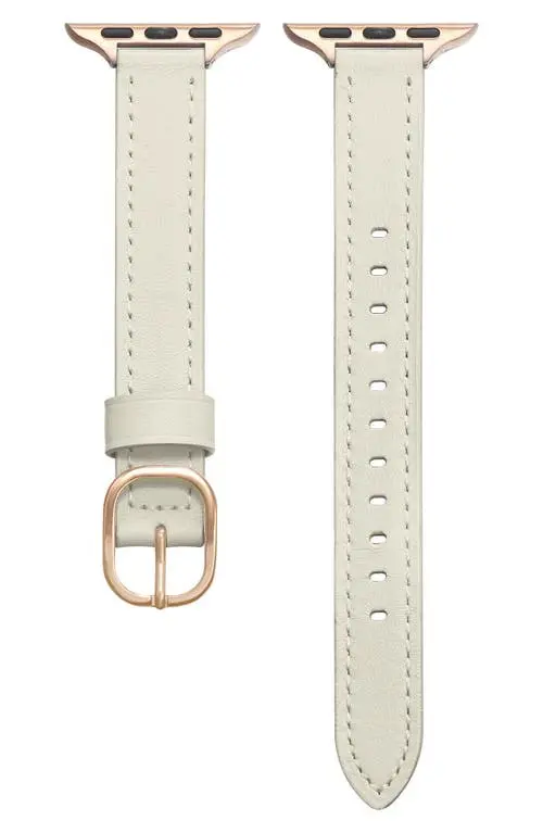 POSH TECH Leather Apple Watch® Band - White