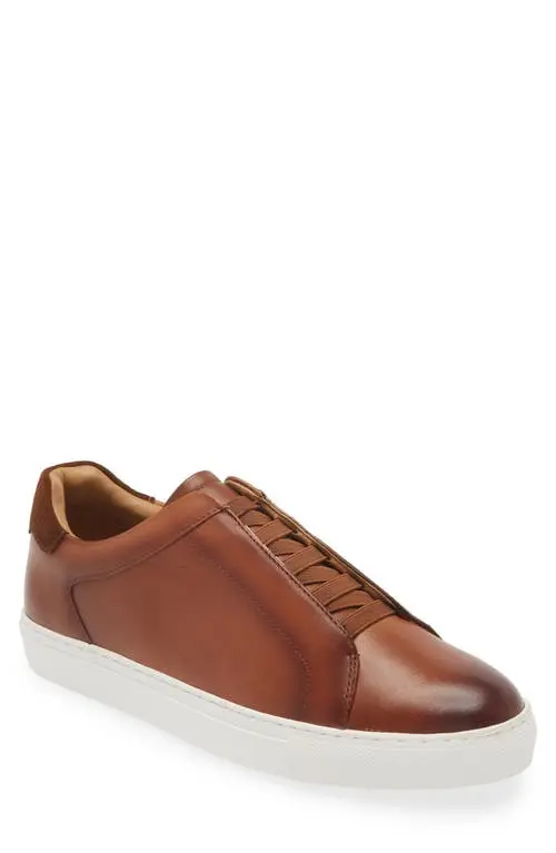 Nordstrom Joshua Leather Slip-on Sneakers - Brown Saddle