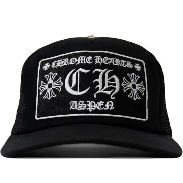 Chrome Hearts Aspen Trucker Hat - Black