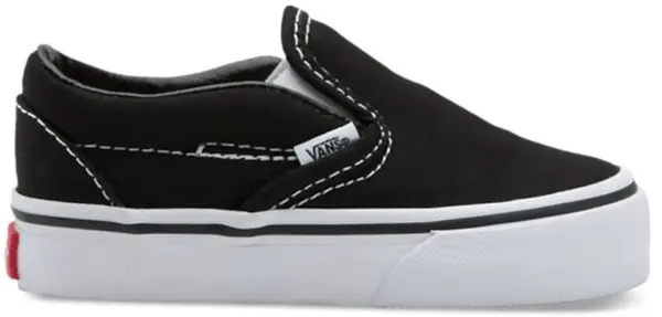 VANS Classic Slip-on Sneakers - Black/white