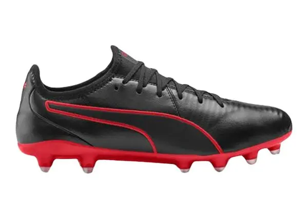 PUMA King Pro Fg - Puma Black/high Risk Red
