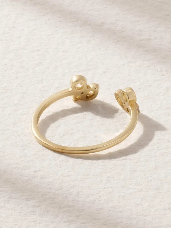 SYDNEY EVAN 14-karat Diamond Evil Eye Ring