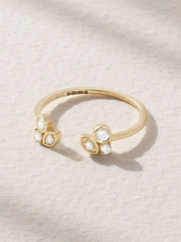 SYDNEY EVAN 14-karat Diamond Evil Eye Ring