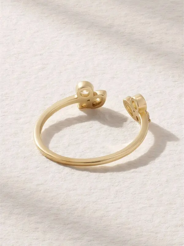 SYDNEY EVAN 14-karat Diamond Evil Eye Ring