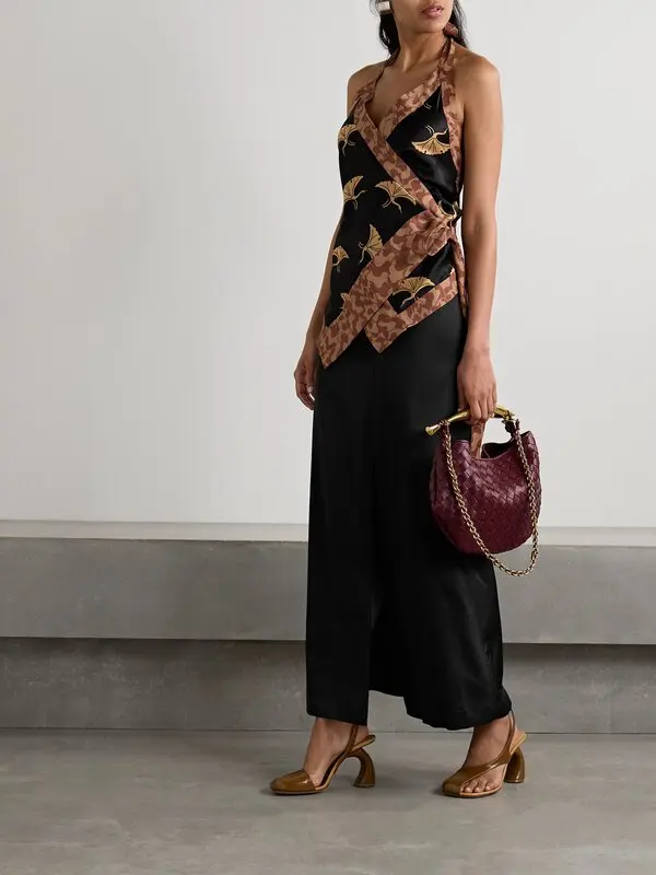 Dries Van Noten Satin-crepe Maxi Skirt