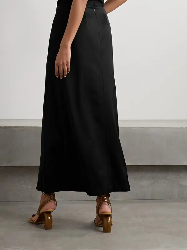 Dries Van Noten Satin-crepe Maxi Skirt
