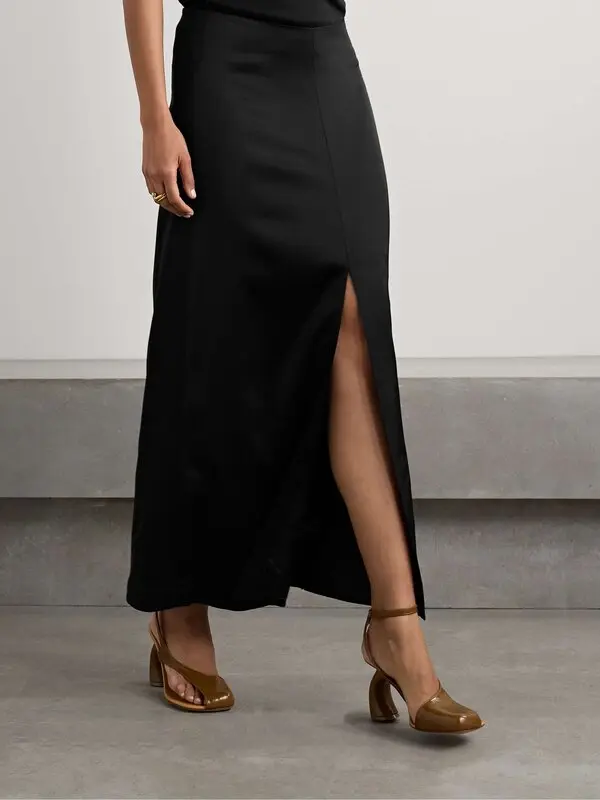 Dries Van Noten Satin-crepe Maxi Skirt
