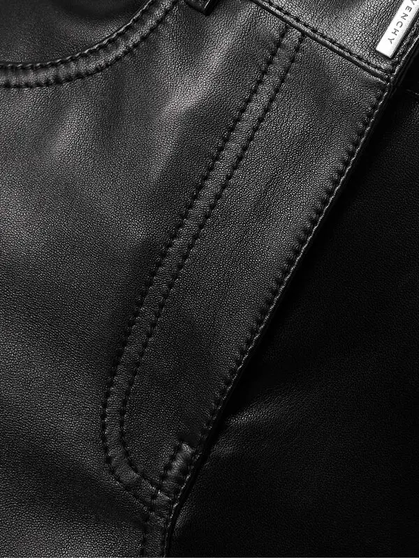 Givenchy Leather Midi Skirt