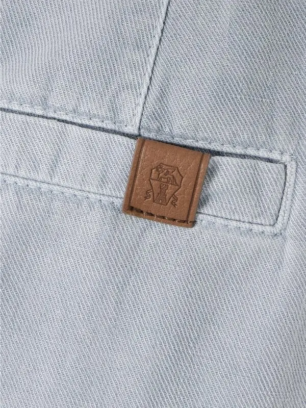 Brunello Cucinelli Cotton And Linen-blend Twill Tapered Pants