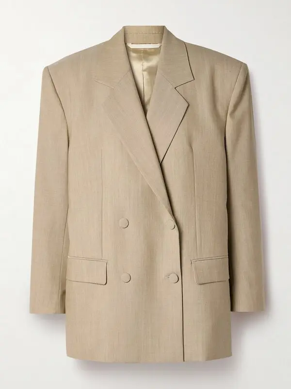 Givenchy Double-breasted Wool Blazer - Neutrals
