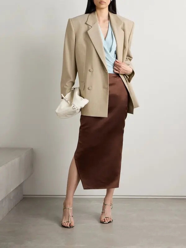 Givenchy Double-breasted Wool Blazer - Neutrals