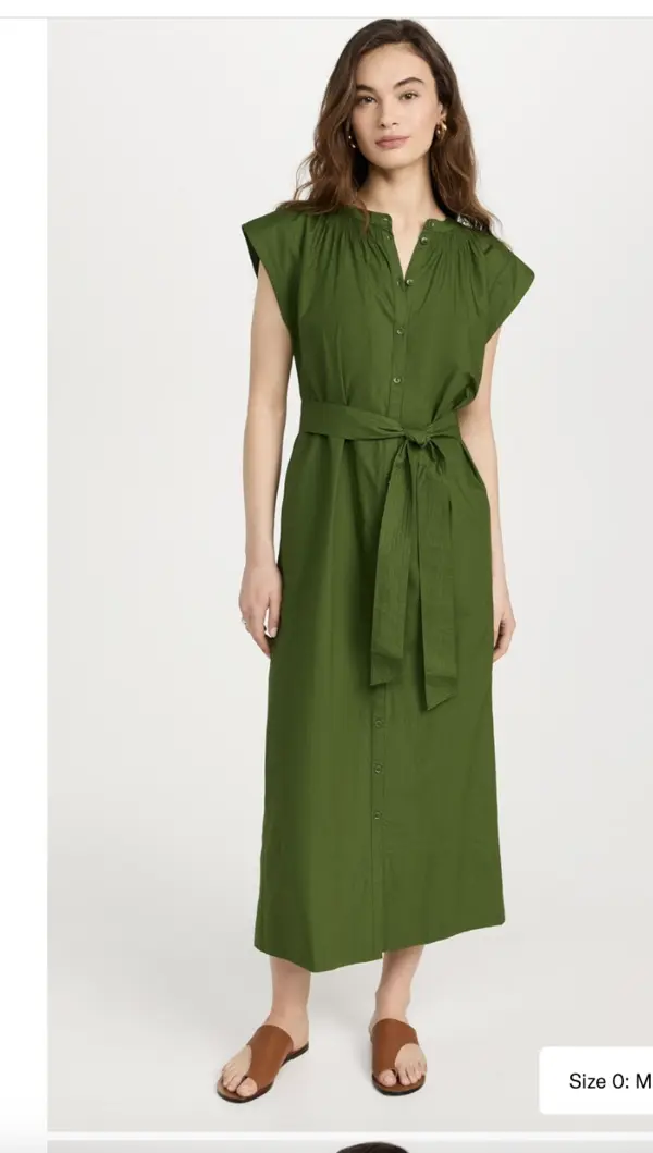 Apiece Apart Mirada Tank Dress - Green | Editorialist