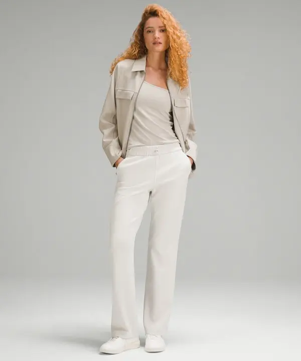 Lululemon Cotton-Blend Double-Knit Full Zip - Mojave Tan 