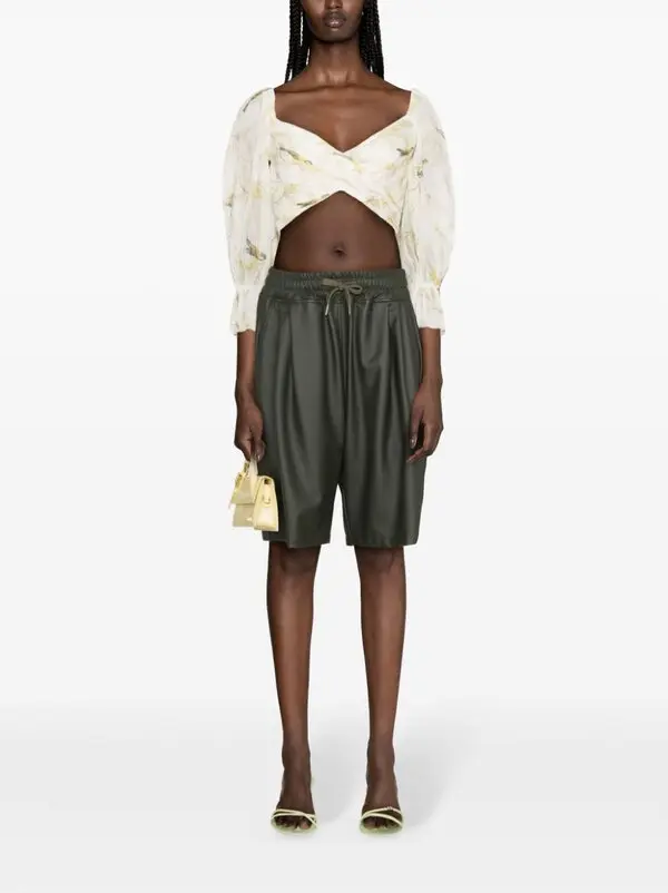 Zimmermann Acacia Birds Pleated Blouse