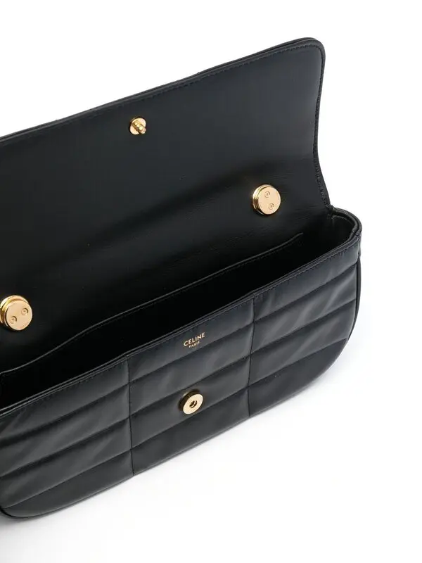Celine Logo Plaque Shoulder Bag