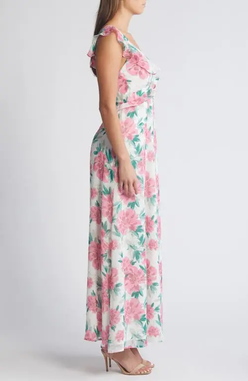 Lulus Sensational Spring Floral Maxi Dress