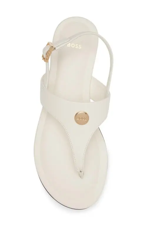 BOSS Millie Slingback Sandal - Open White