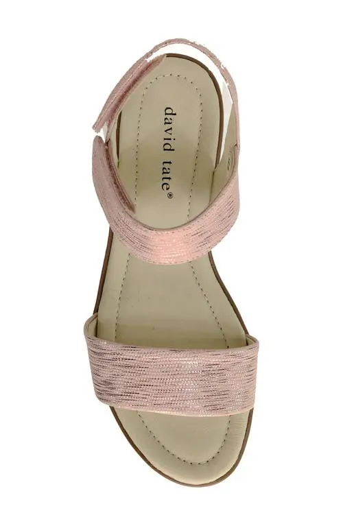 DAVID TATE Scala Slingback Sandal - Pink Lizard