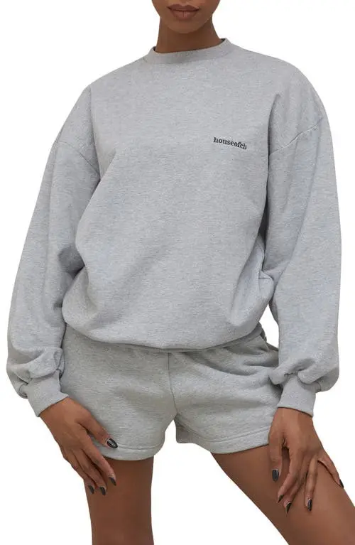 House Of Cb Tommy Logo Cotton Sweatshirt - Grey