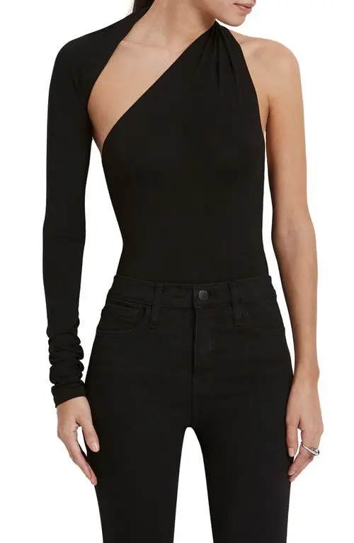 MARCELLA Manhattan One-shoulder Bodysuit