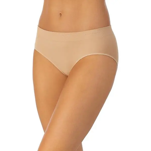 Le Mystère Seamless Comfort Hipster Briefs - Ivory/tan Print