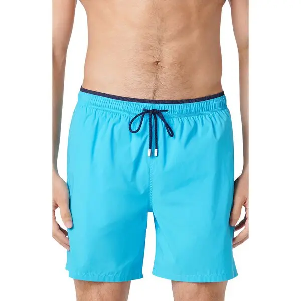 Bugatchi Quinn Swim Trunks - Aqua