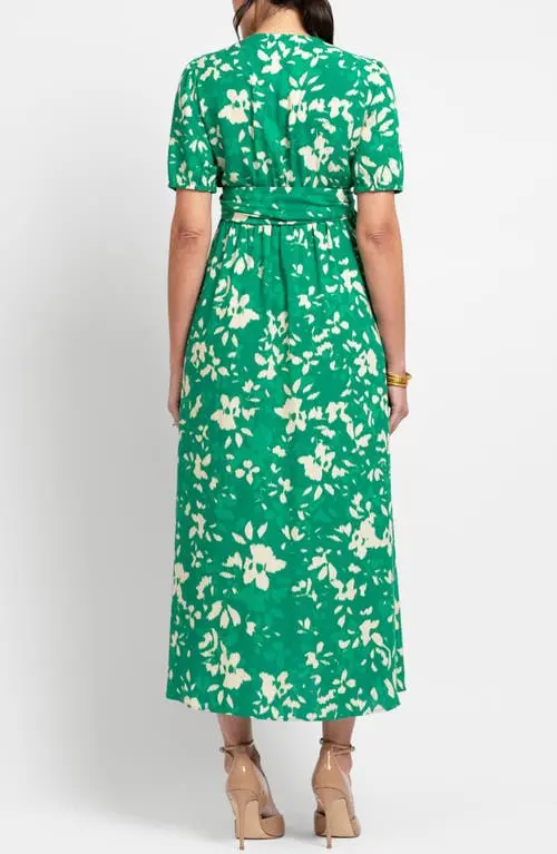 green emerald velvet dress Seraphine Embellished Dress – SAU LEE main image 0