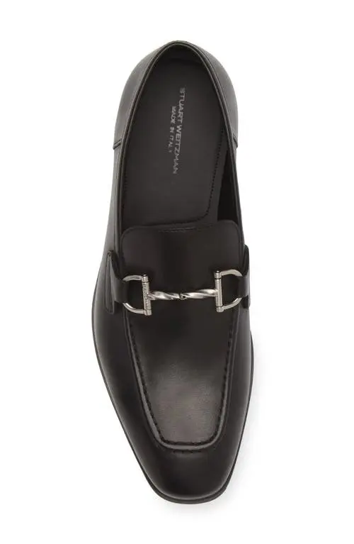 STUART WEITZMAN Simon Twistbit Loafer - Black