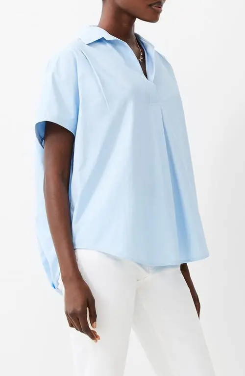 French Connection Popover Poplin Shirt - Cashmere Blue