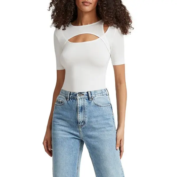 MARCELLA Bowen Cutout Top