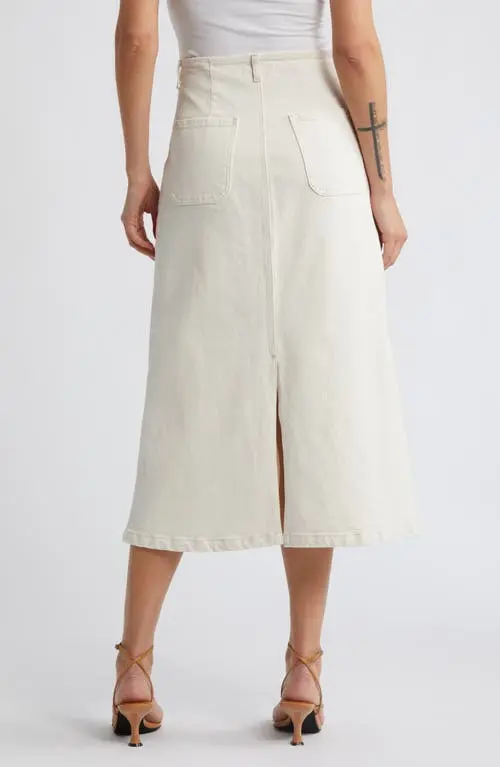 LE JEAN Jocelyn Denim Midi Skirt