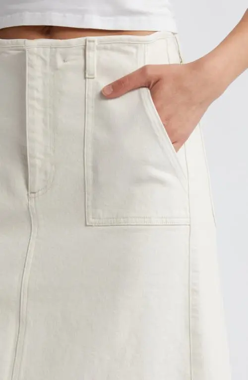 LE JEAN Jocelyn Denim Midi Skirt