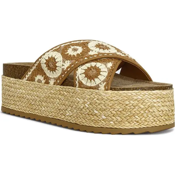 AZALEA WANG Saco Platform Slide Sandal