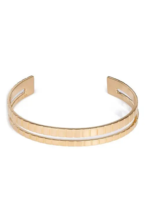 IVI LOS ANGELES Slim Slot Cuff Bracelet - Yellow Gold