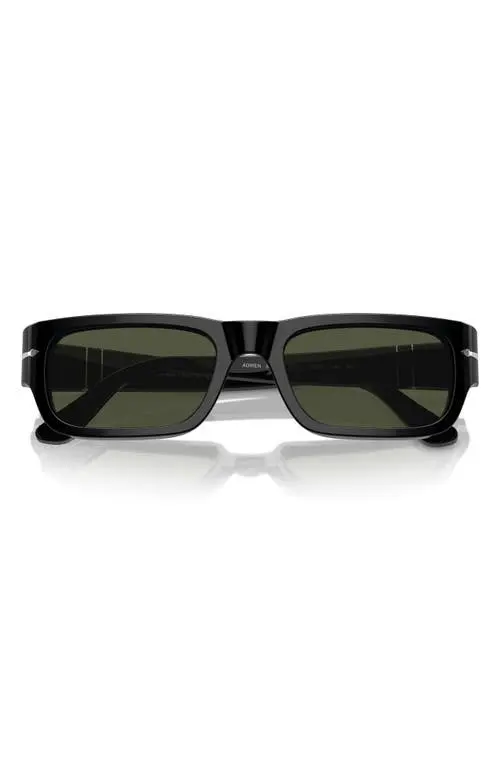 Persol Adrien Rectangular Sunglasses - Black
