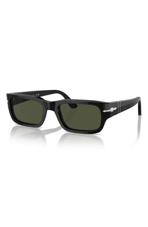 Persol Adrien Rectangular Sunglasses - Black