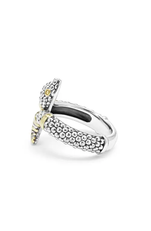 Lagos Rare Wonders Serpent Ring - Two-tone