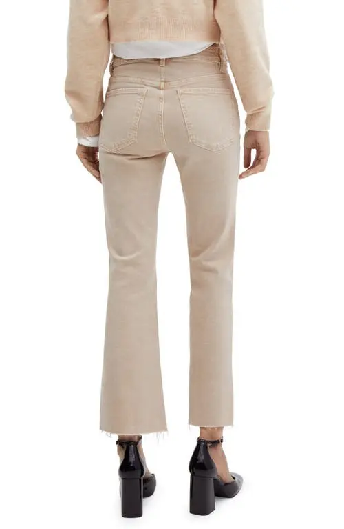 Mango Cropped Flare Jeans