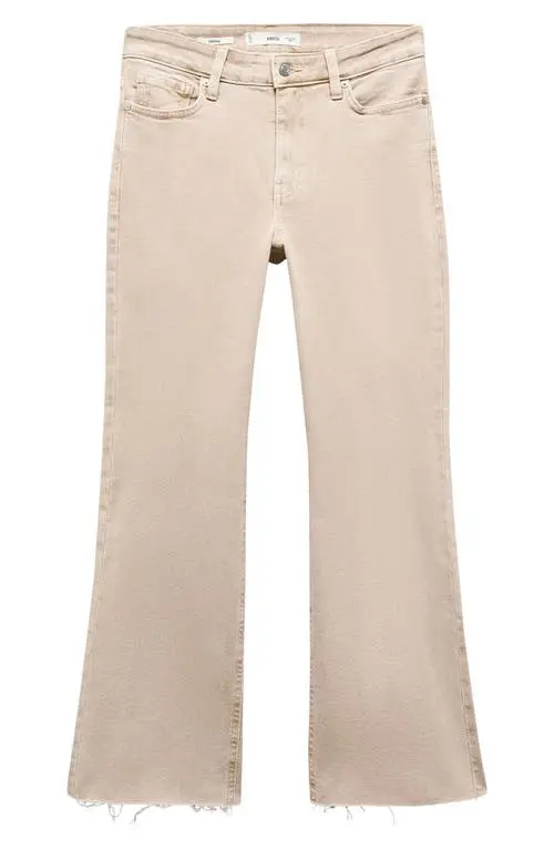 Mango Cropped Flare Jeans