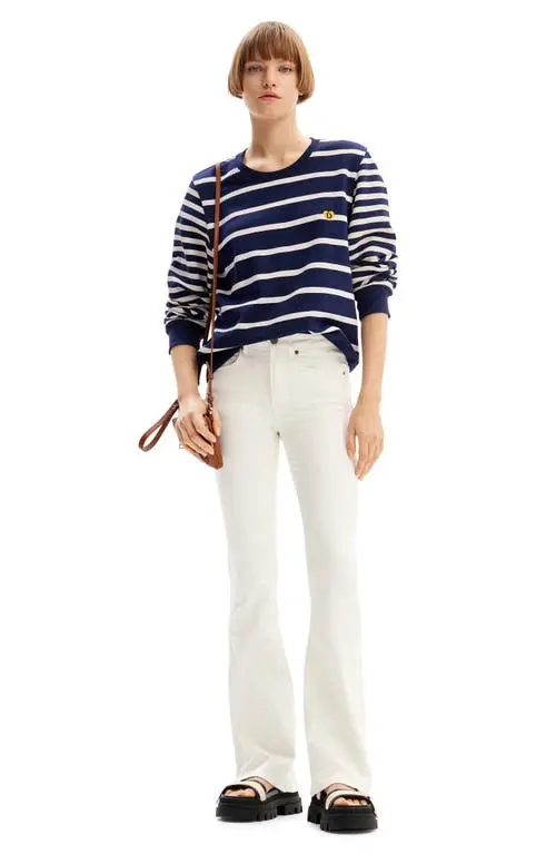 Desigual Marlon Stripe Cotton Sweatshirt
