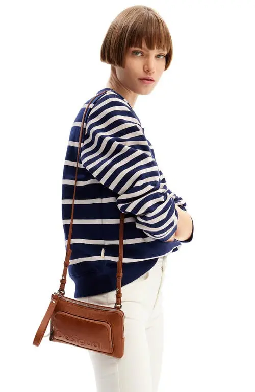 Desigual Marlon Stripe Cotton Sweatshirt