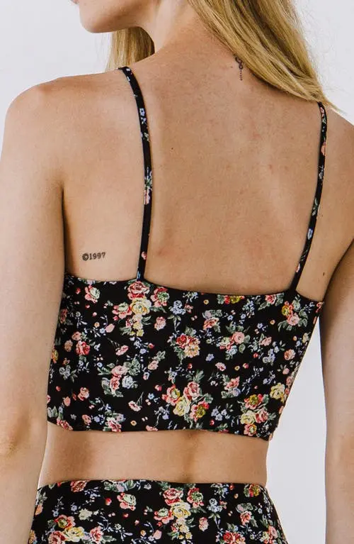 GREY LAB Floral Crop Tank