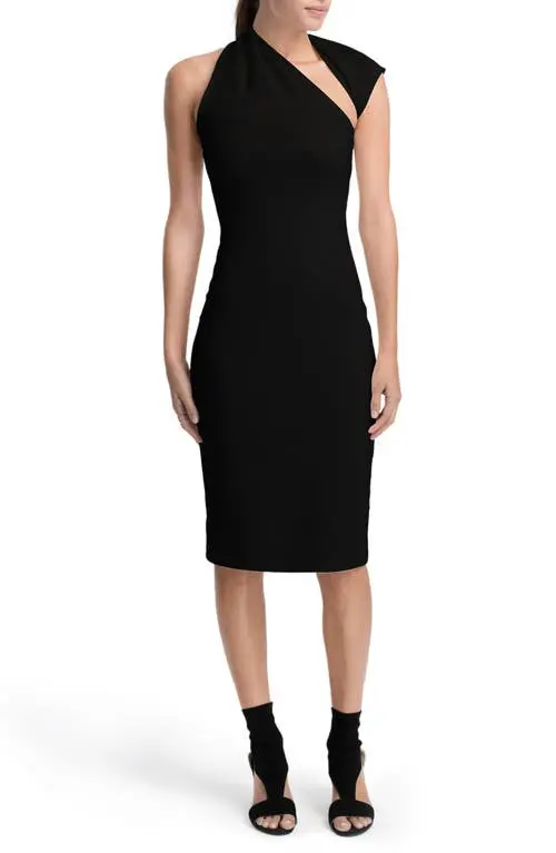 MARCELLA Manhattan Ponte Knit Midi Dress