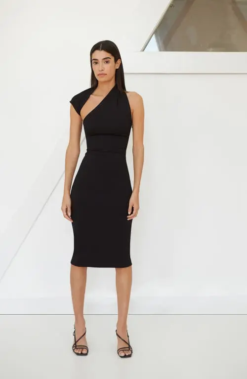 MARCELLA Manhattan Ponte Knit Midi Dress