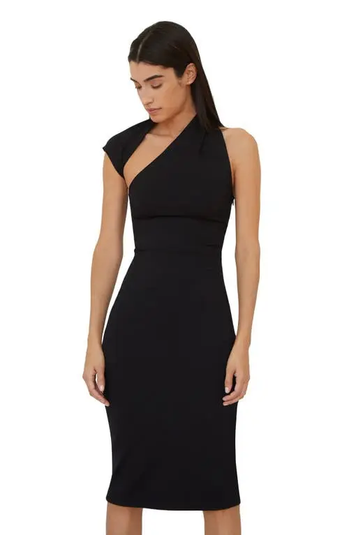 MARCELLA Manhattan Ponte Knit Midi Dress