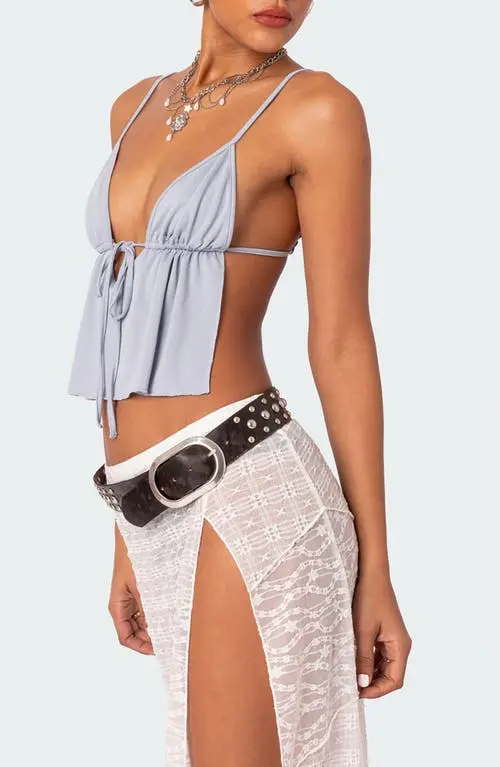 EDIKTED Rylee Tie Front Camisole