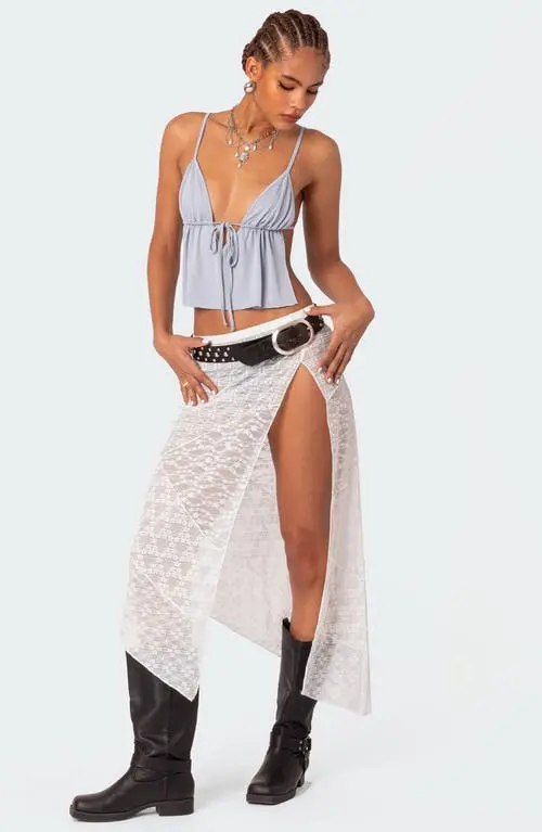 EDIKTED Rylee Tie Front Camisole
