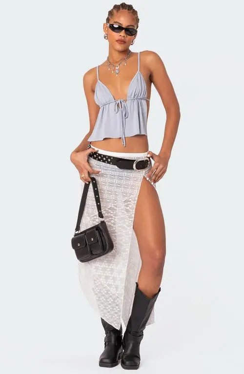 EDIKTED Rylee Tie Front Camisole
