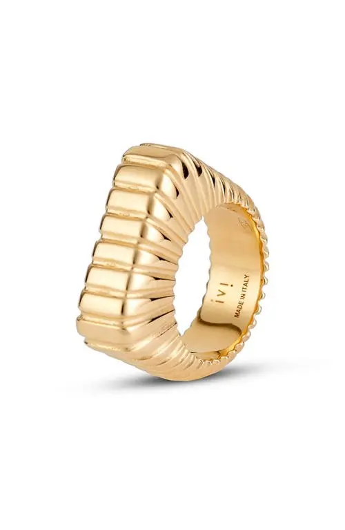 IVI LOS ANGELES Gaia Signet Ring - Yellow Gold